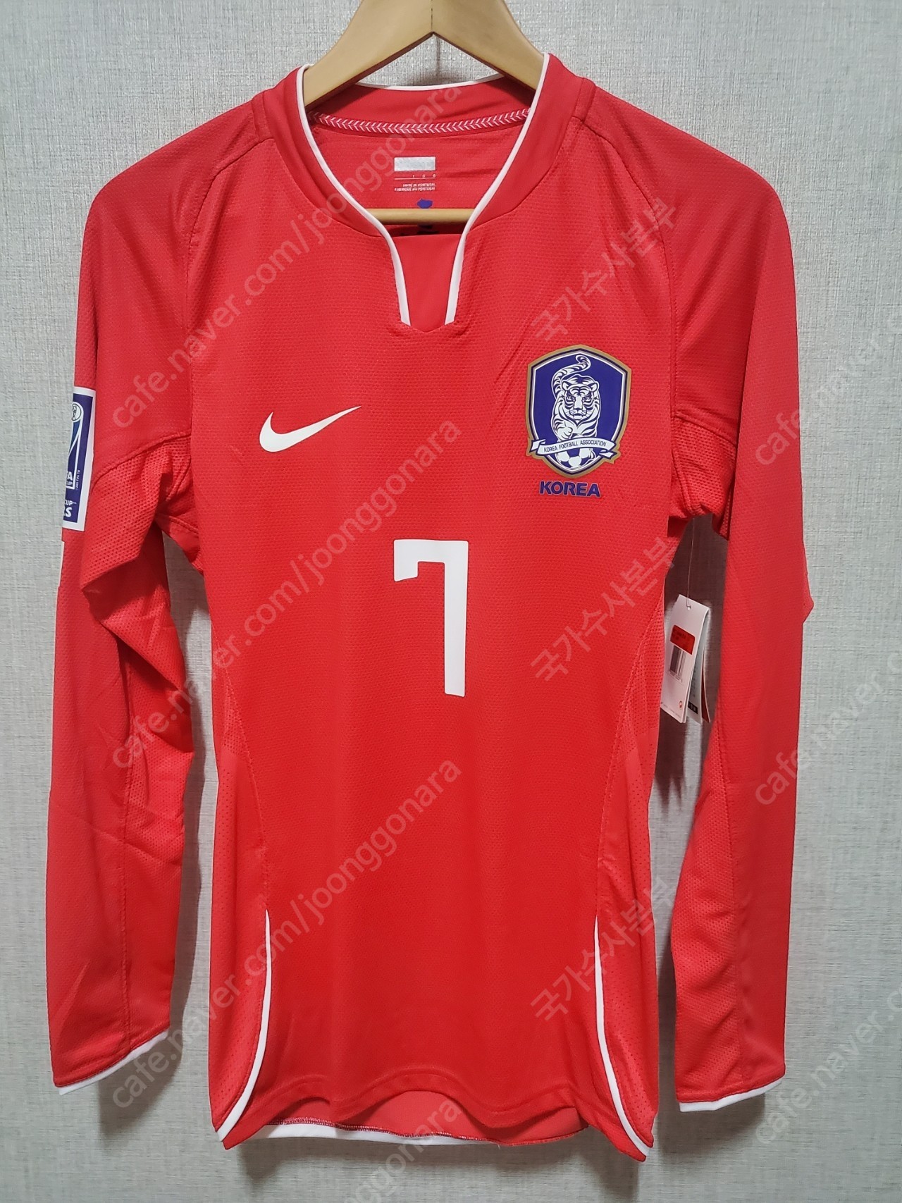 2008 10 대한민국 축구 국가대표국대 홈 긴팔 지급용 박지성 축구의류축구화 중고나라
